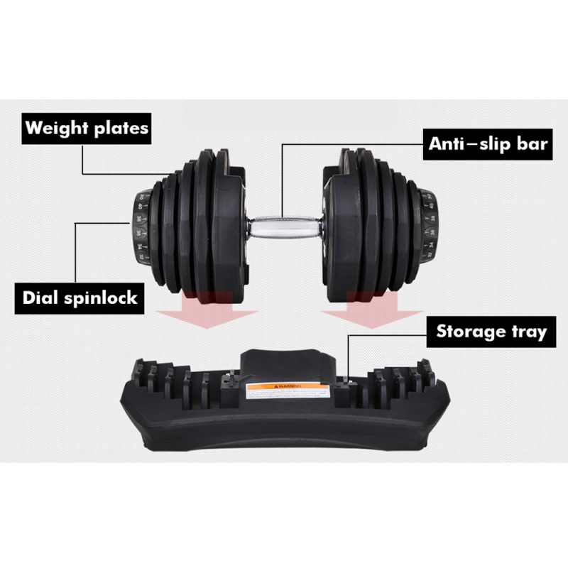 Adjustable Selectorized Dumbbell Set (40kg) – miritec gym and fitness