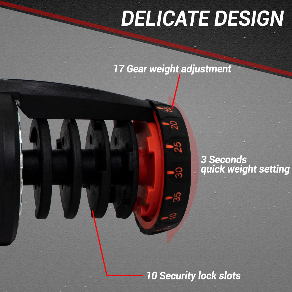 Adjustable Selectorized Dumbbell Set (40kg) – miritec gym and fitness