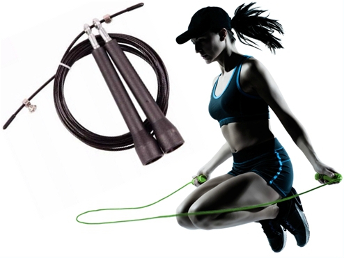 ADJUSTABLE STEEL SPEED JUMPING ROPE – miritec gym and fitness
